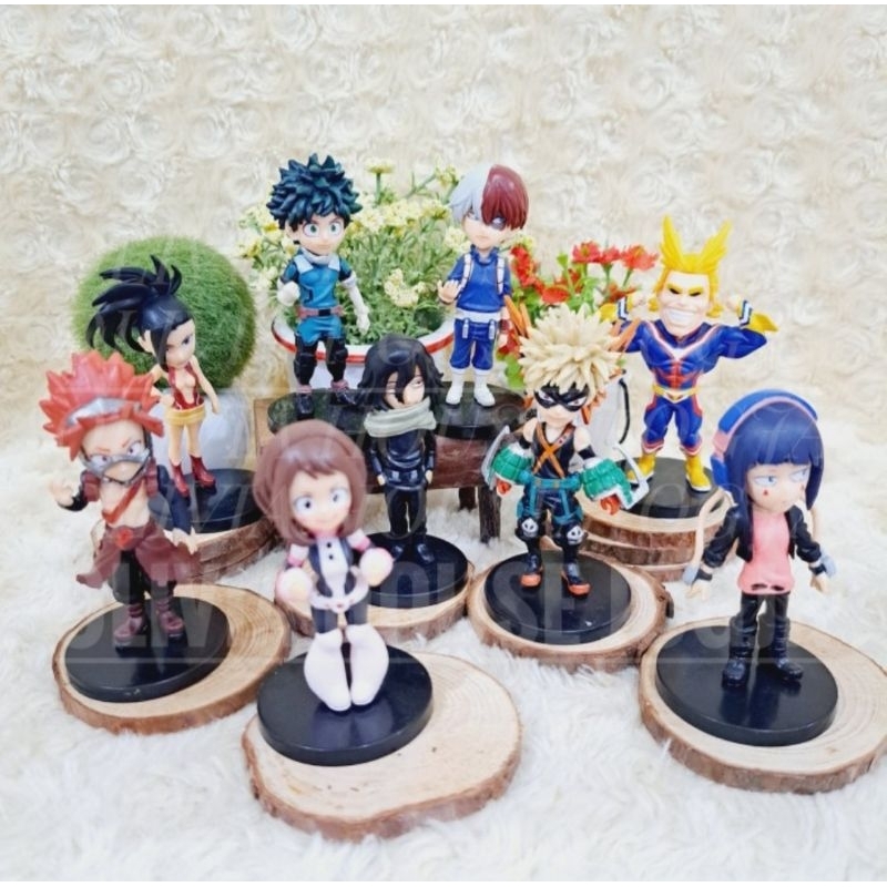Jual Action Figure My Hero Academia Anime Set Cake Topper Mix Figurin ...