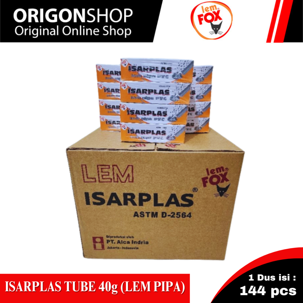Jual Lem Fox Isarplas Tube 40 gram Lem Pipa Paralon (HARGA GROSIR) 1 ...