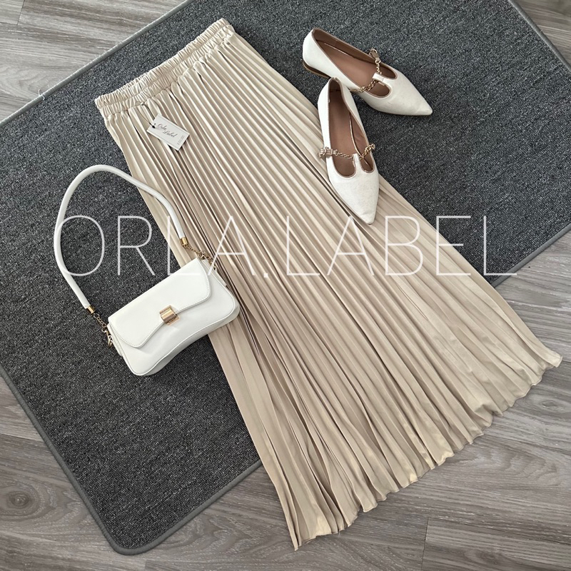 Jual ALEA Rok Plisket Lebar Premium/ Rok Plisket / rok Pleated Plisket ...