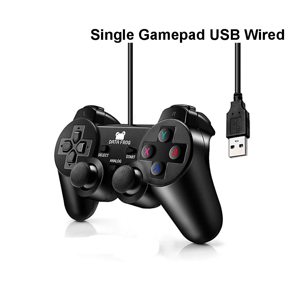 Jual Single Black Gamepad Joystick Controller USB Wired Hitam Getar Vibration Gaming PC Laptop ...