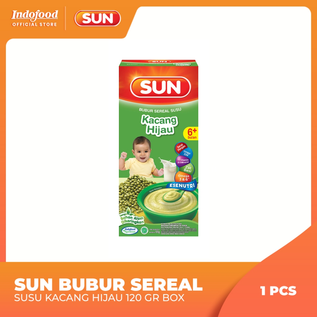 Jual SUN Bubur Bayi 6+ Kacang Hijau Box 120 Gr | Shopee Indonesia