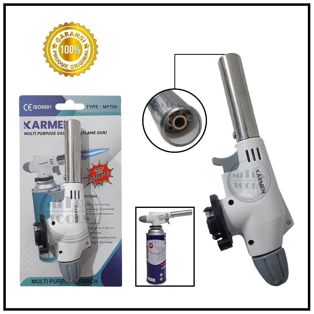 Jual KARMEN Gas Torch Portable Flame Gun Blow Torch / Alat Pemantik Api ...