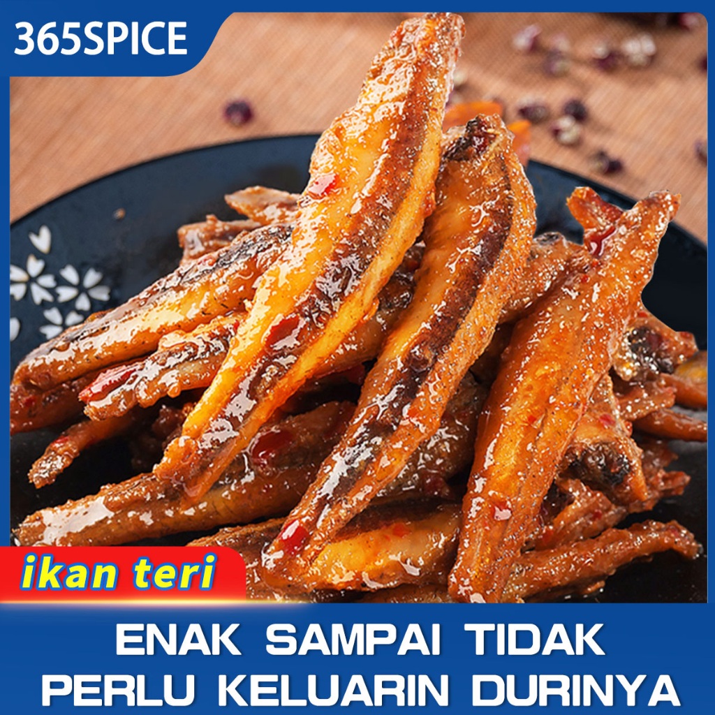 Jual Cemilan Ikan Kering Kecil Rasa Pedas, Snack Rasa Seafood, Ikan ...