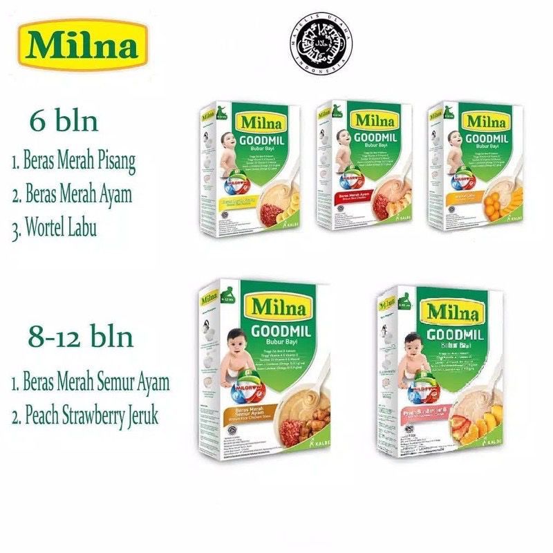 Jual MILNA GOODMIL 6+ dan 8+ BUBUR BAYI / BUBUR MPASI BAYI / PENDAMPING ...