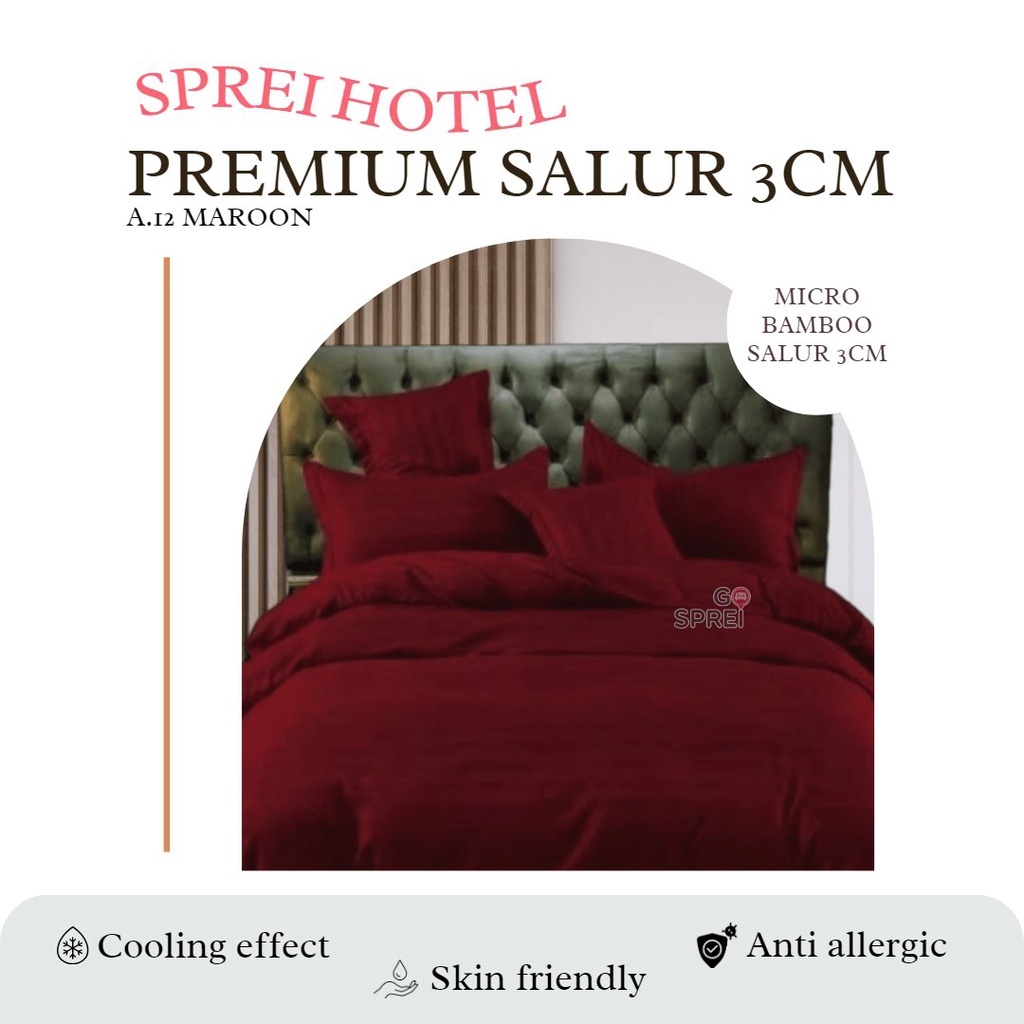 Jual GOSPREI sprei HOTEL set 140 x 200 tinggi 30 bahan MIKRO TENSEL ...