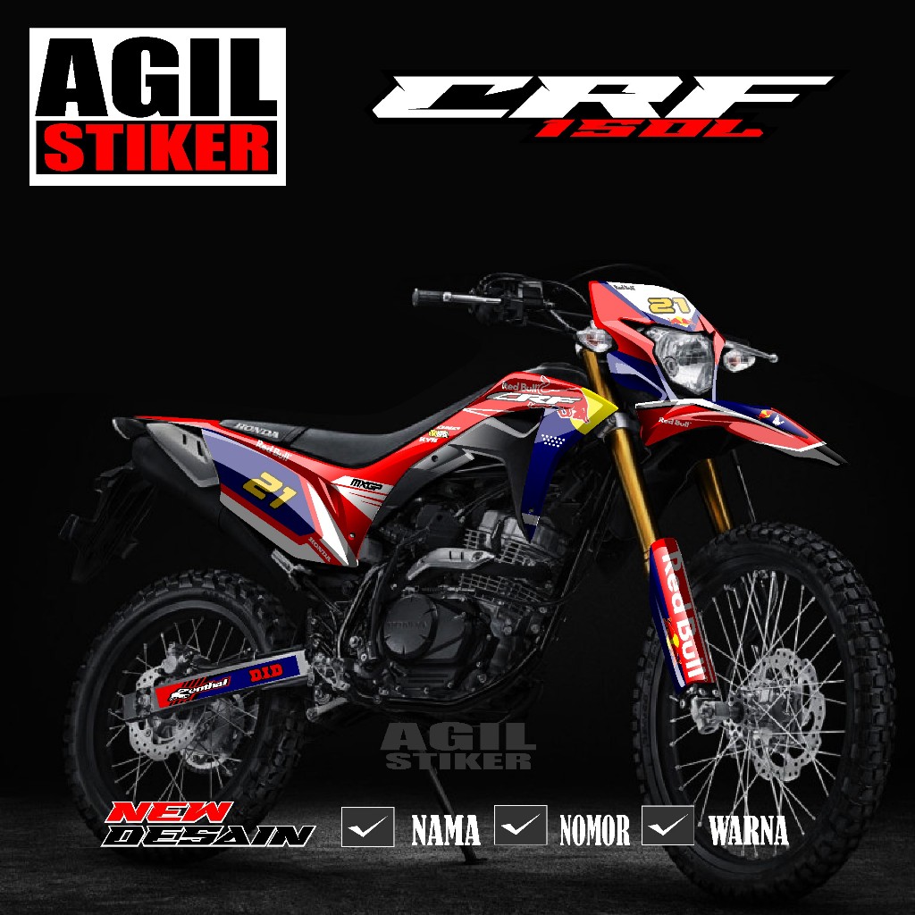Jual Decal Sticker CRF 150 L- Fullbody-Dekal stiker CRF 150 L minimalis | Shopee Indonesia