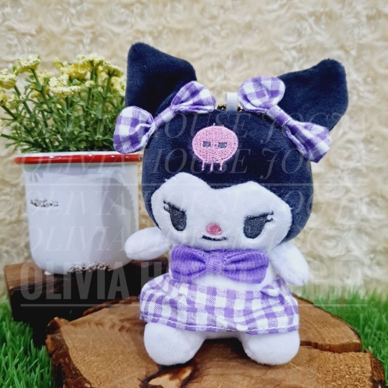Jual Gantungan Kunci Kuromi Boneka Ungu Gantungan Boneka Kuromi Rok ...