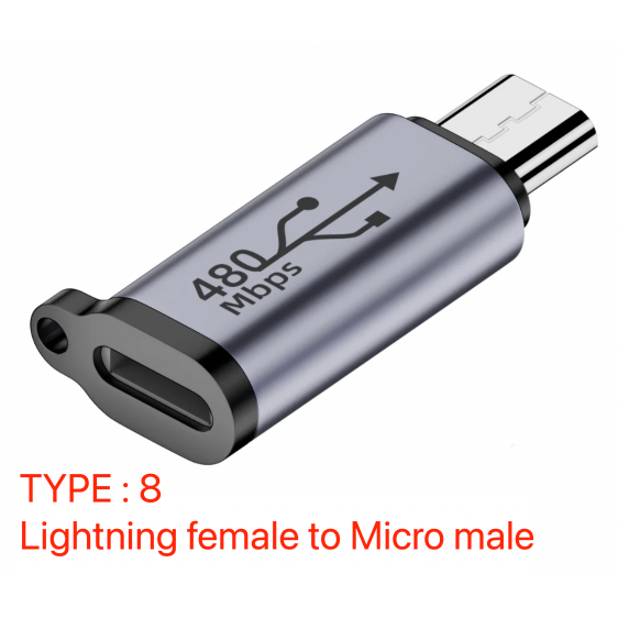 Jual Adaptor Adapter Converter Lightning Micro Usb Usb Type C Mini