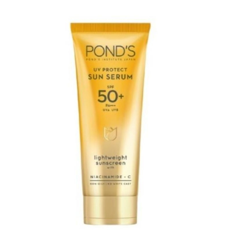 Jual ponds uv protect sun serum spf 50+ pa ++++ | Shopee Indonesia