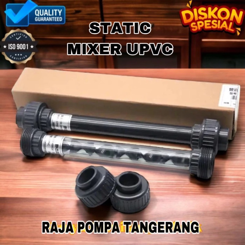 Jual Static mixer 1/2 inch Mixer ozone 1/2 inch Static Mixer Ozone UPVC ...