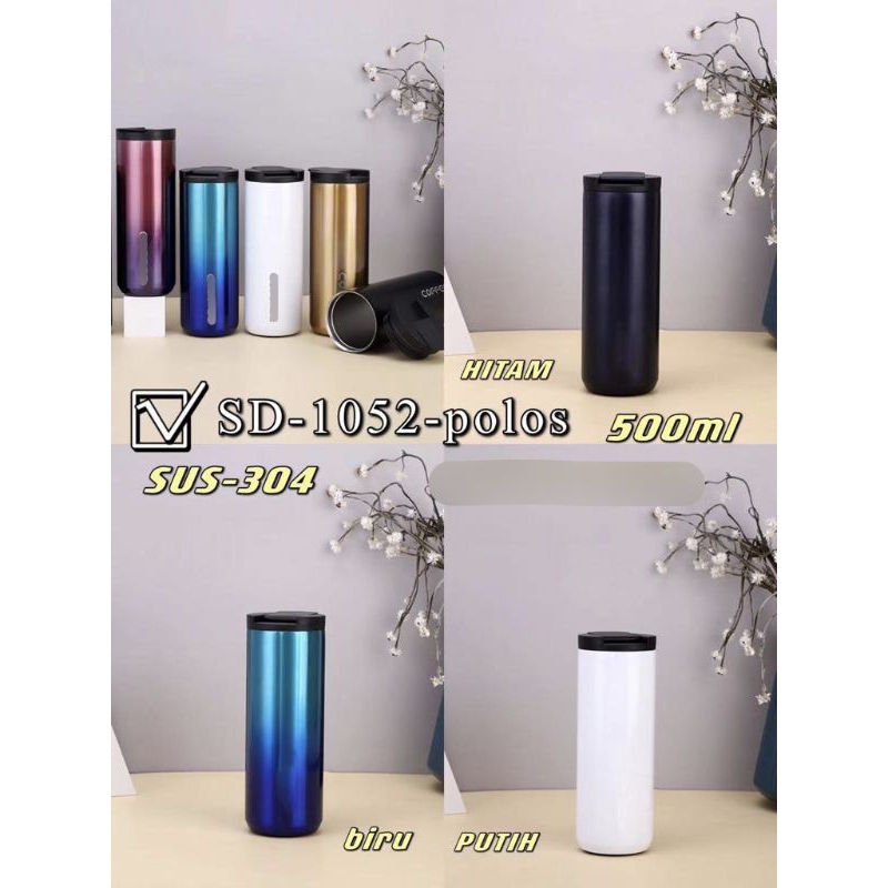 Jual (SR) BISA CUSTOM UV PRINT / Termos Stainless 500ml / Tumbler Polos ...