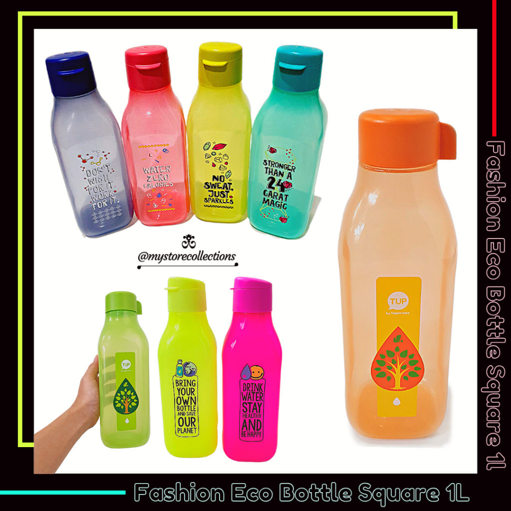 Jual Eco Bottle Square 1L ☆ Indo - Import ( Botol Minum ) Tupwr ...