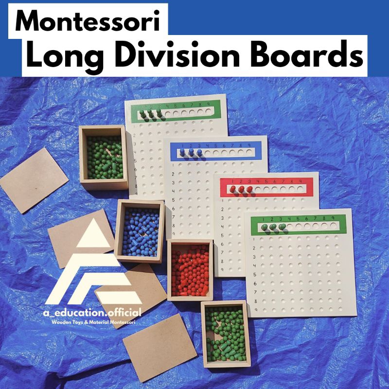 Jual Montessori Long Division Boards Montessori Papan Pembagian ...