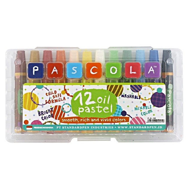 Jual Standard Pascola Oil Pastel Metalic 12 Warna / Crayon / Pewarna ...