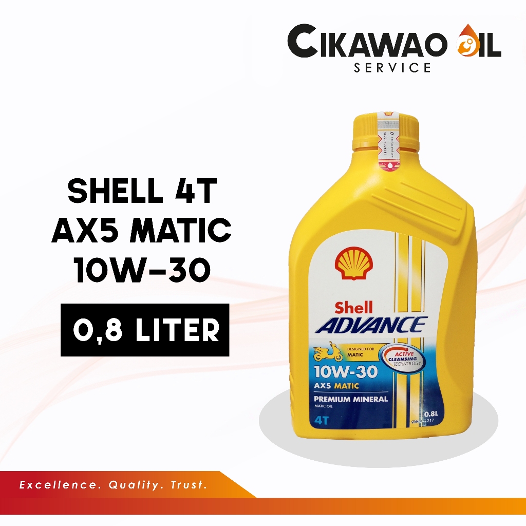 Jual Oli Motor Shell Advance AX5 Matic 10W-30 0.8L | Shopee Indonesia
