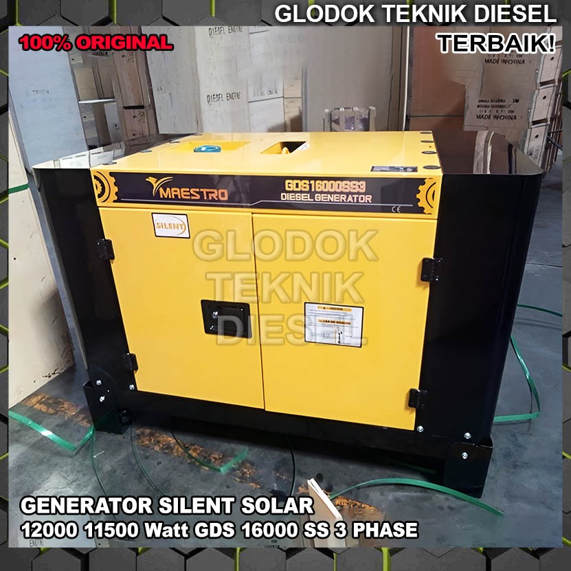 Jual Genset Silent Diesel Solar 12000 11500 W Watt 3 Phase 15 kva ...