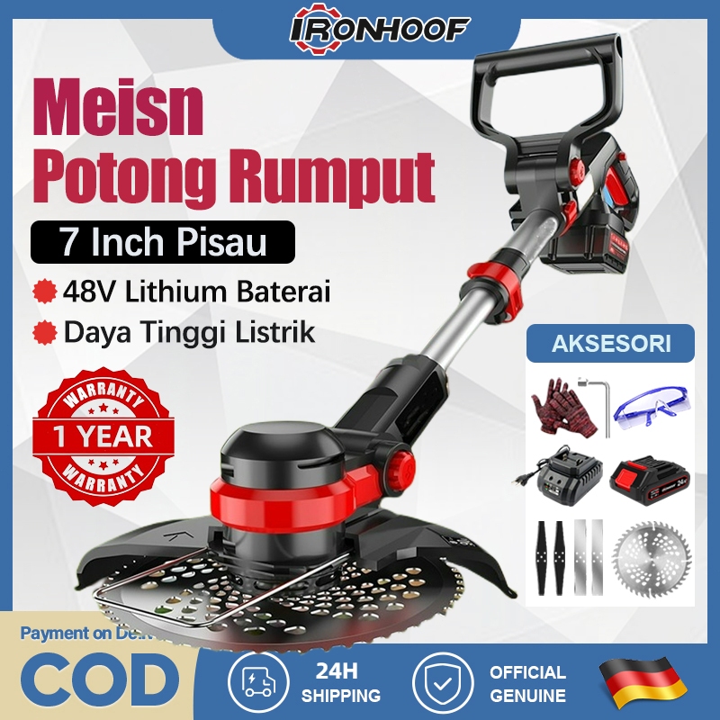 Jual 48V Mesin pemotong rumput 7 "daya tinggi mesin potong rumput ...
