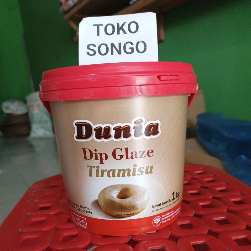 Jual Glaze Dunia Dip Glaze Teramisu 1 kg/glaze dunia teramisu 1kg ...