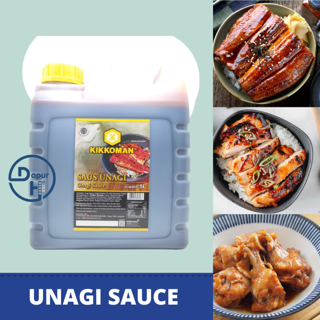 Jual KIKKOMAN Saos Unagi 5L Halal | Unagi Sauce Halal Jerigen ...