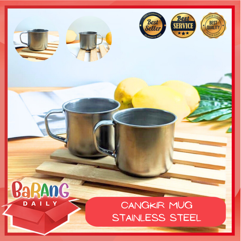 Jual CANGKIR MUG STAINLESS STEEL 160ml / CANGKIR SENG / CANGKIR GELAS ...