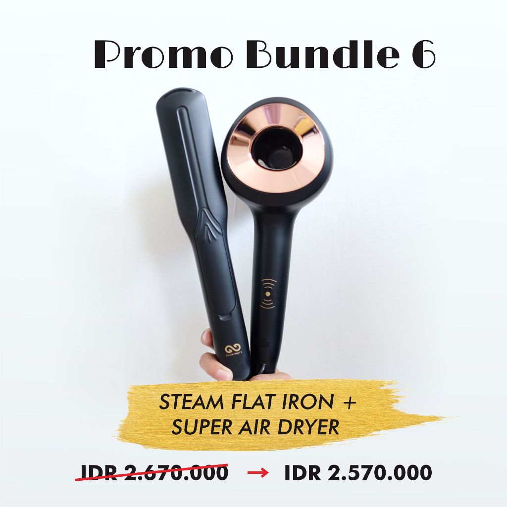 Jual Glamfinity Infrared flat iron sg UAP dan Super Ionic Air | Shopee Indonesia