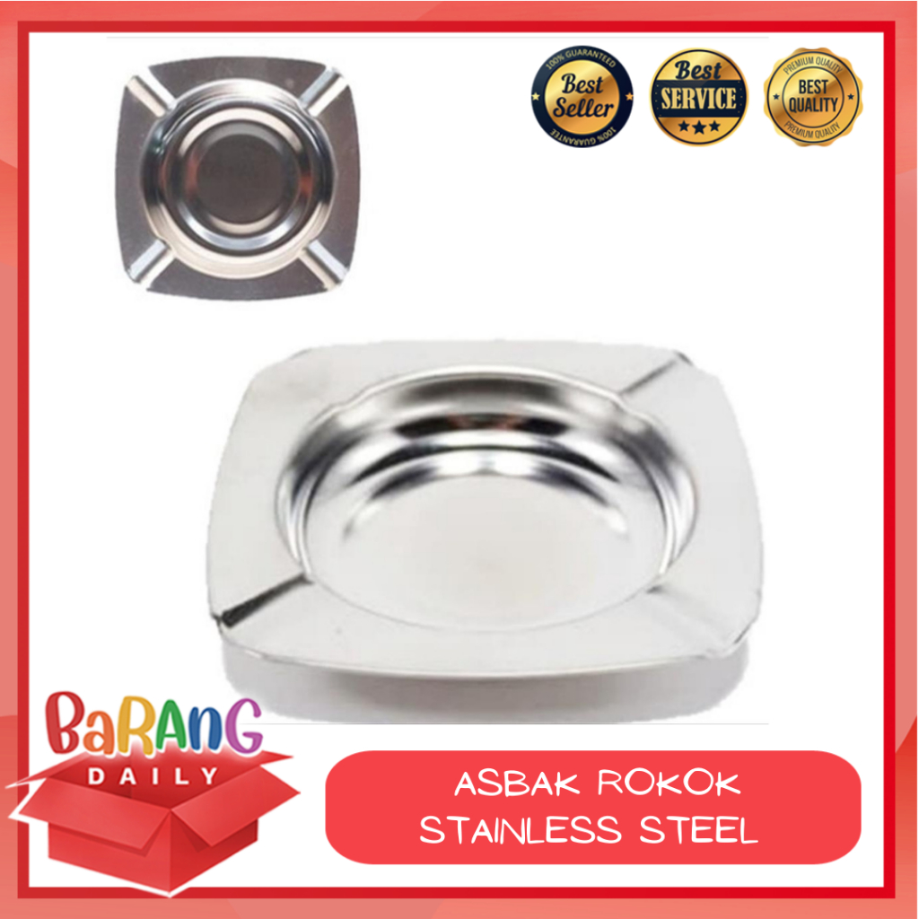 Jual ASBAK ROKOK STAINLESS STEEL / ASBAK ROKOK KOTAK / ASBAK ABU ROKOK ...