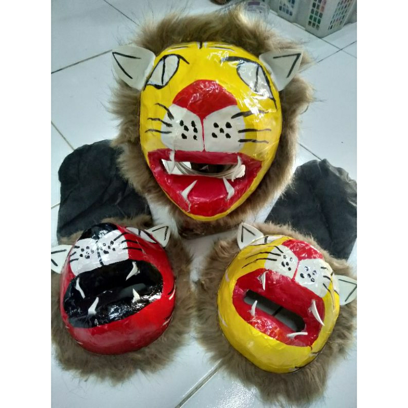 Jual MAINAN TRADISIONAL ANAK TOPENG MACAN KERTAS MURAH | Shopee Indonesia