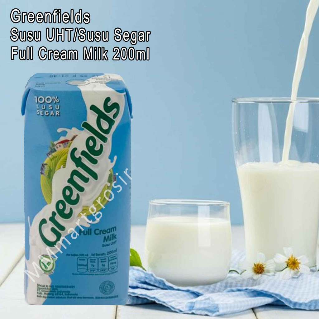 Jual Susu GreenFields / Minuman Susu UHT / Susu Rasa Full Cream / 200ml ...