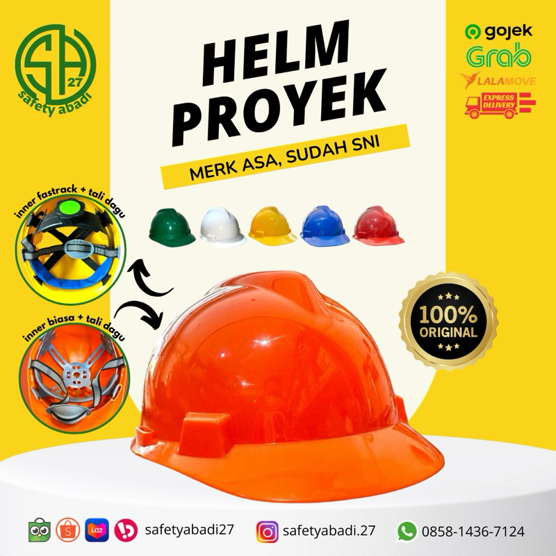 Jual Helm Safety Proyek SNI standar merk ASA | Shopee Indonesia