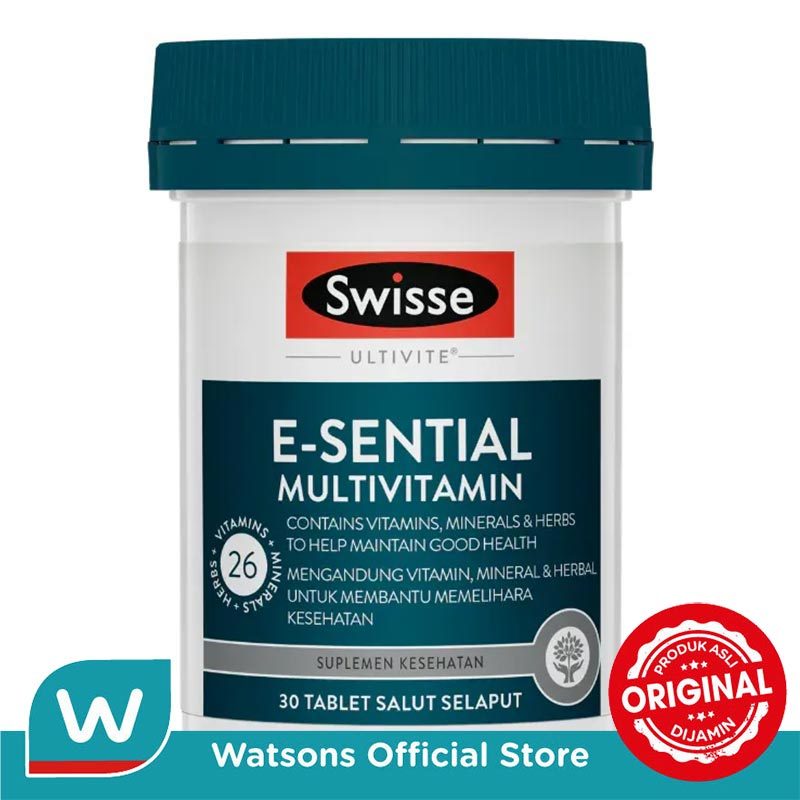 Jual Swisse Ultivite E-sential Multivitamin 30'S | Shopee Indonesia