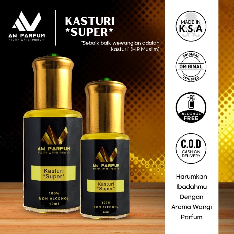 Jual Parfum KASTURI SUPER ORIGINAL BY AW PARFUM NON ALCOHOL PARFUM ARAB ...