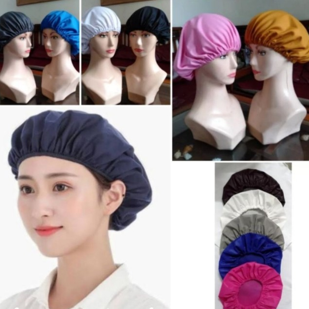 Jual Hairnet Kain Bundar / PENUTUP KEPALA KAIN / HAIR NET KAIN / MOBCAP ...