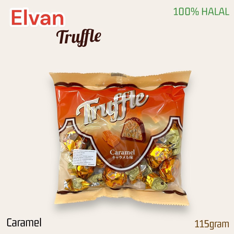 Jual ELVAN TRUFFLE CHOCOLATE 115g Ready Semua Varian Rasa | Shopee ...