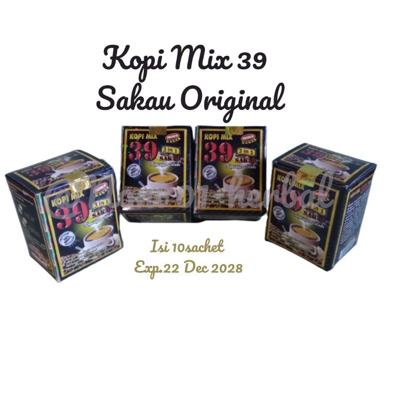 Jual Kopi Herbal Pria_39 SAKAU ORIGINAL(kopi Pracampuran Gingseng Korea ...