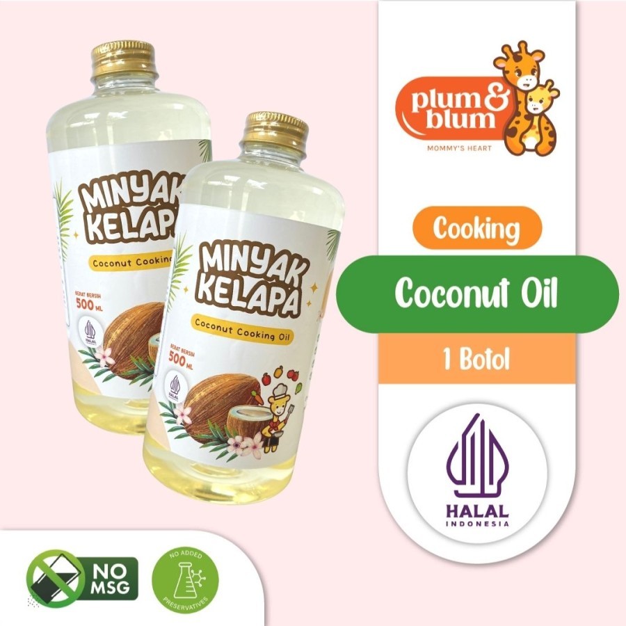 Jual Plum & Blum Coconut Cooking Oil Minyak MPASI BB Booster - 500ML ...
