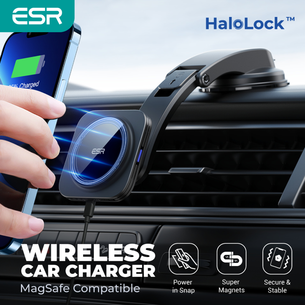 Jual Wireless Dashboard Charger 15W ESR with HaloLock - MagSafe ...