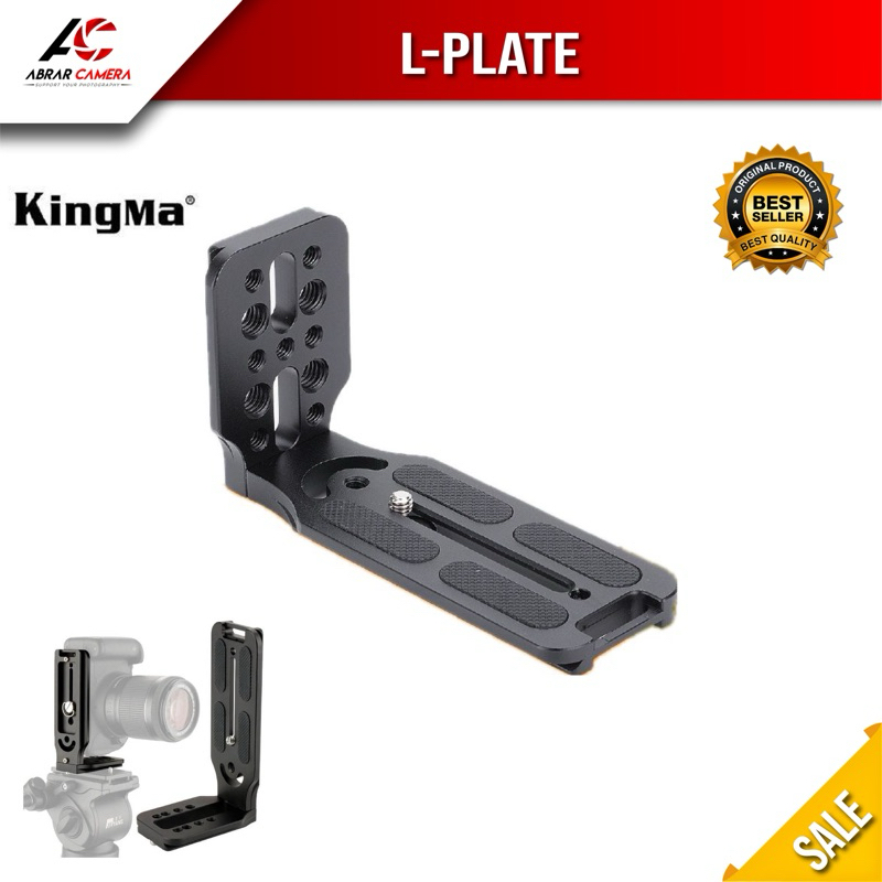 Jual Kingma Universal L Plate Quick Release for Tripod Mounting Bracket ...