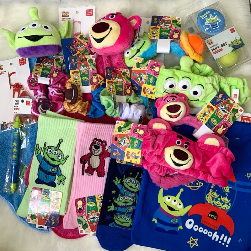 Jual toy story lotso aliens buzz woody / pouch toy story / kaos kaki ...