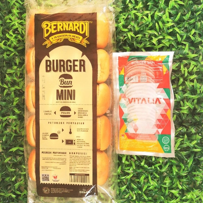 Jual Paket Burger Vitalia Kecil - Roti Burger isi 20 & Burger Sapi ...