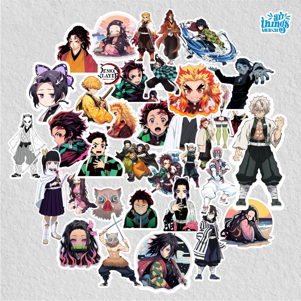 Jual 40PCS !! STICKER PAKET ONE PIECE,JUJUTSU KAISEN,DEMON SLAYER,TOKYO ...