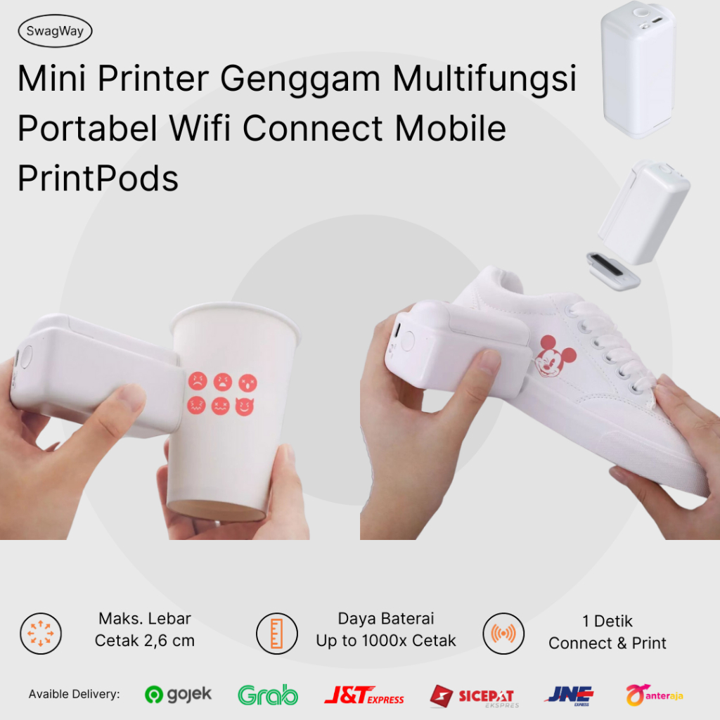 Jual Printer Portable Mini Pen Logo Printing Printpods Handheld DIY ...