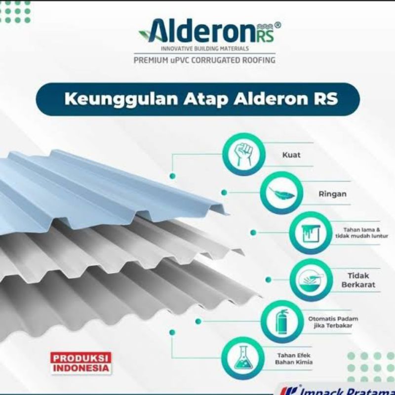 Jual atap upvc single layer merk alderon RS khusus Surabaya Sidoarjo ...
