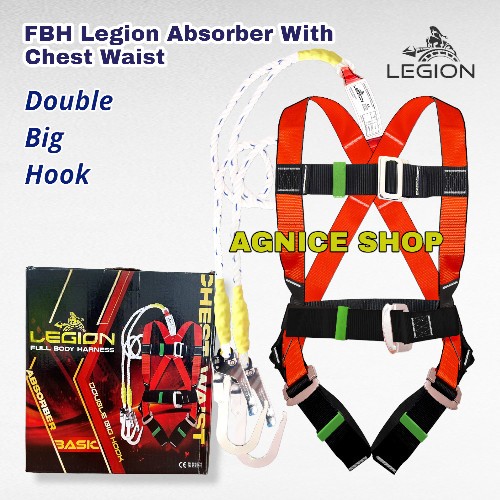Jual Full Body Harness Legion ABSORBER With Tali Dada Double Big Hook ...