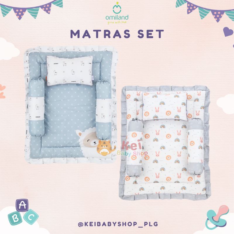 Jual Omiland Matras Set Alpaca Rainbow / Matras Tidur Bayi Anak ...
