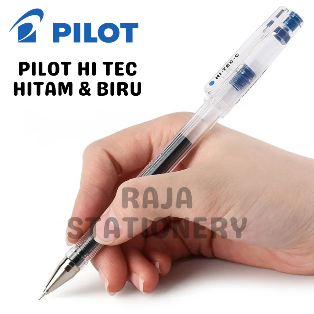 Jual Pilot HiTec Pen 0.3 0.4 Black Blue / Pulpen Hi-Tec Hitam Biru ...