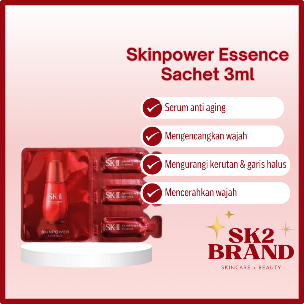 Jual SKII SK-II SK2 Skinpower Essence Sachet Isi 3ml - 3 x 1ml | Shopee Indonesia