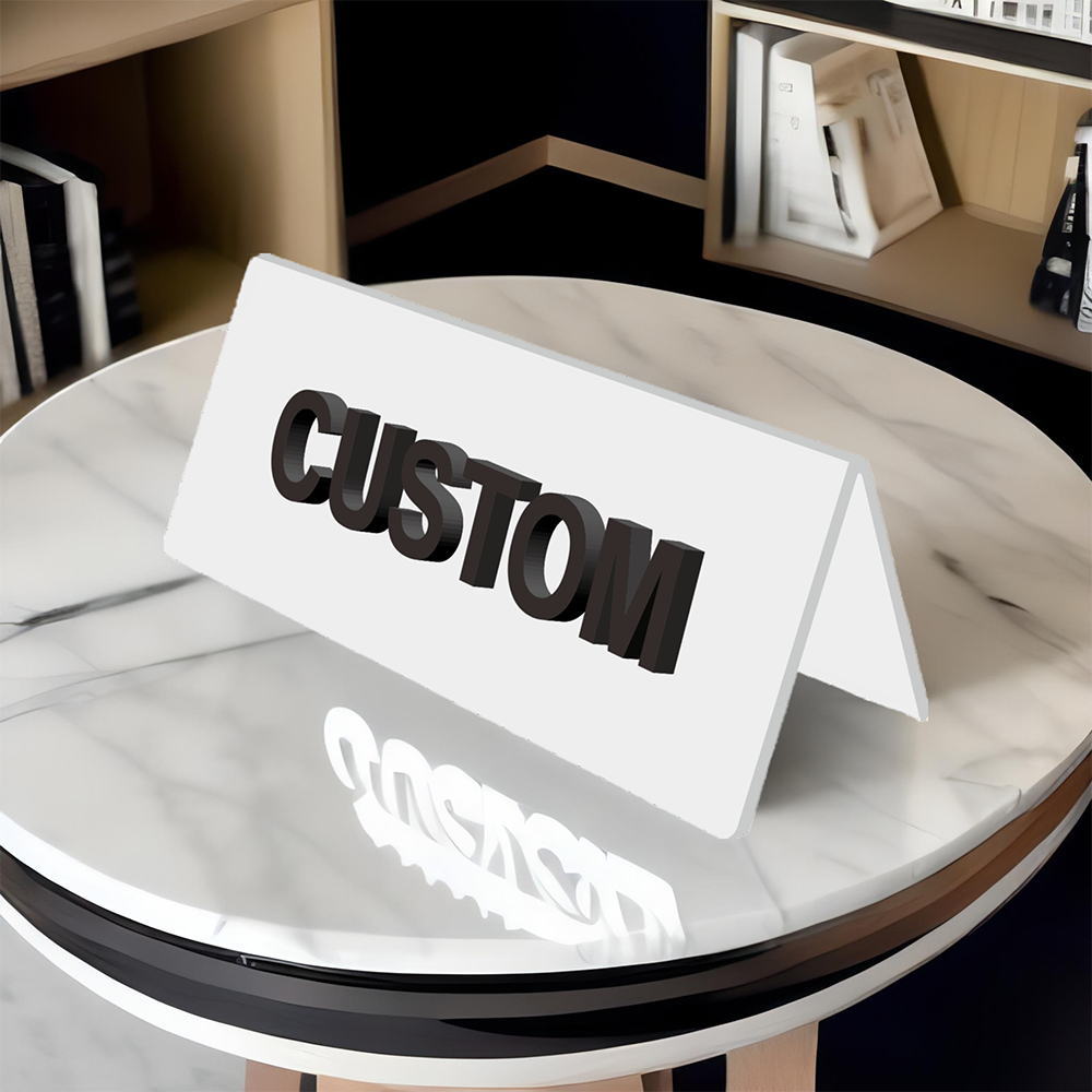 Jual Papan Meja Tulisan Reservasi Table Sign Reserved Acrylic Tent Card ...