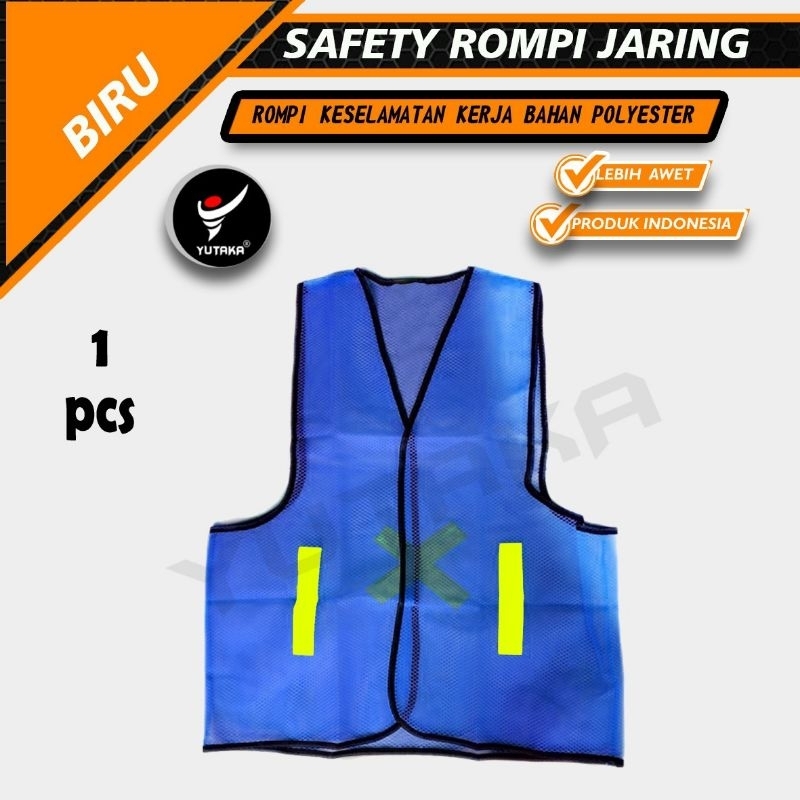 Jual ROMPI JARING _ROMPI SAFETY warna biru | Shopee Indonesia