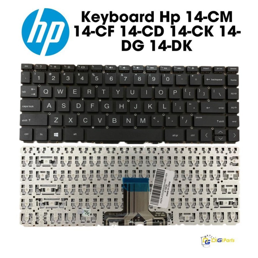 Jual Keyboard Laptop HP 240 G7 245 G7 246 G7 Pavilion X360 14-CD Series ...