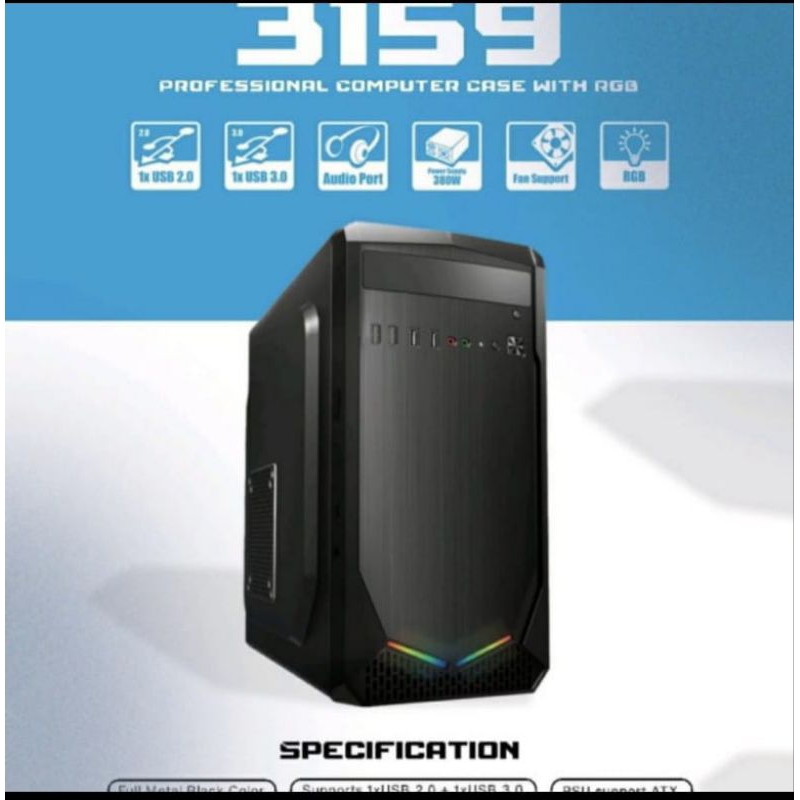 Jual CASING SIMBADDA SIM V 3159 RGB + PSU 380 WATT | Shopee Indonesia